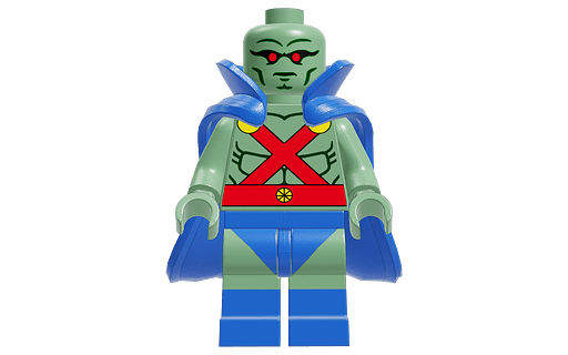 Lego Martian Manhunter Decals MARTIAN MANHUNTER Custom Minifigure With