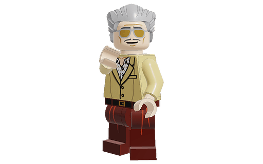 Minifigure Lego Stan Lee Outside Brick Hydra Stan Lee Custom
